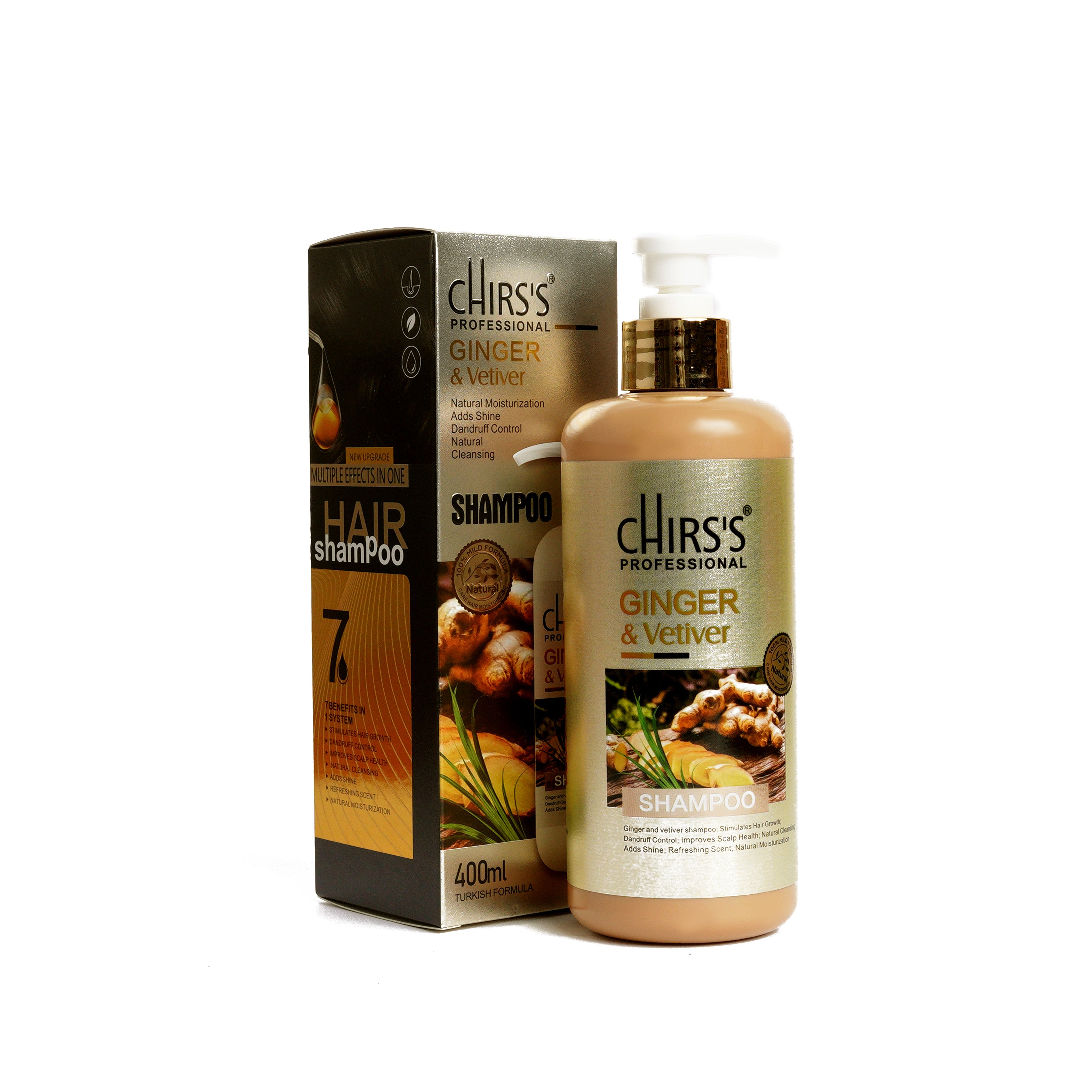 Chirs's Professional Ginger & Vetiver Shampoo 400 ml – Chirs's Uk