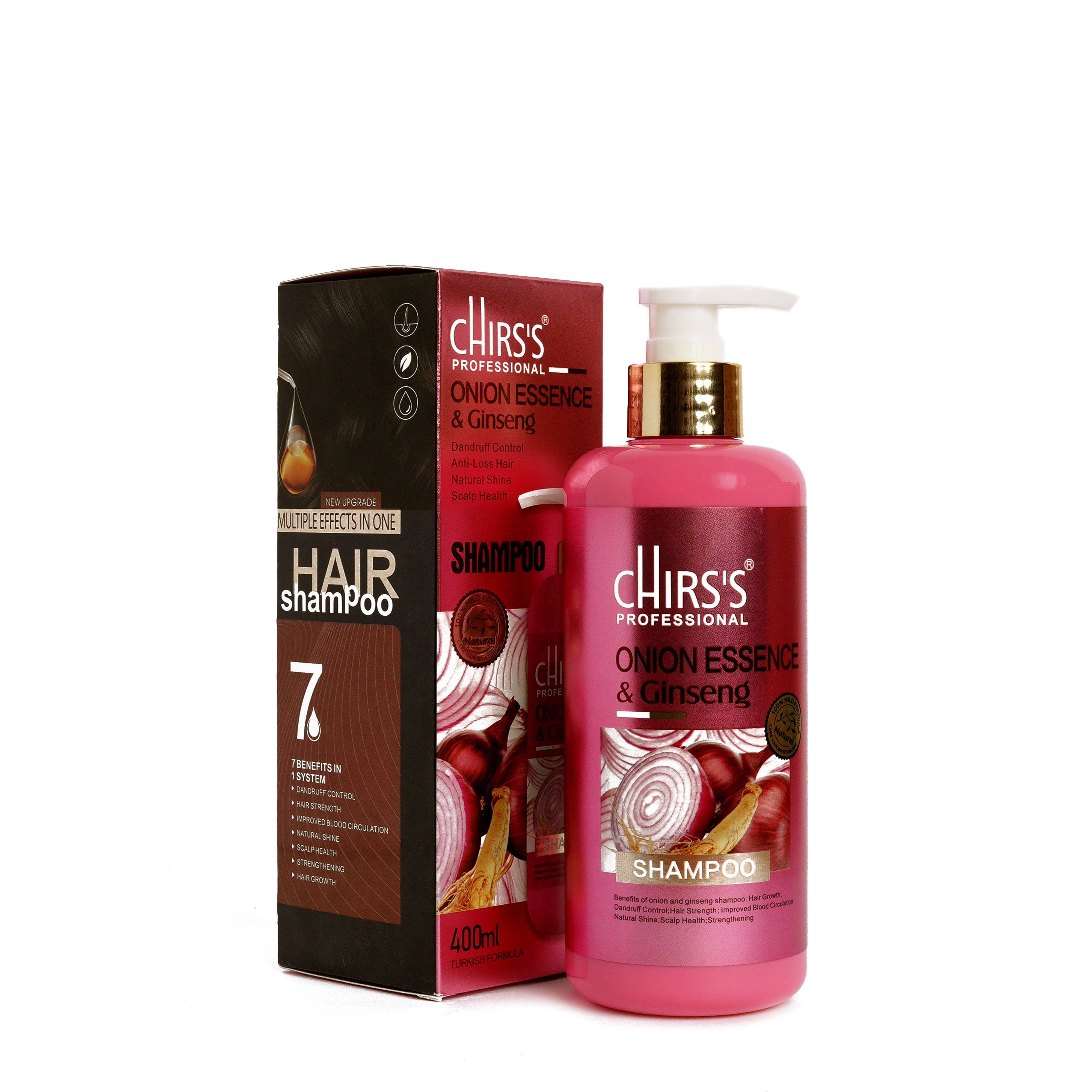 Chirs's Professional onion essence & Ginseng Shampoo 400 ml – Chirs's Uk